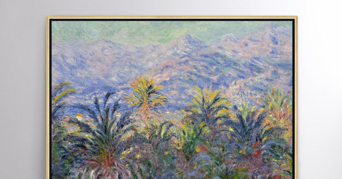PALM TREES IN BORDIGHERA - CLAUDE MONET - ΠΙΝΑΚΑΣ ΚΑΜΒΑΣ