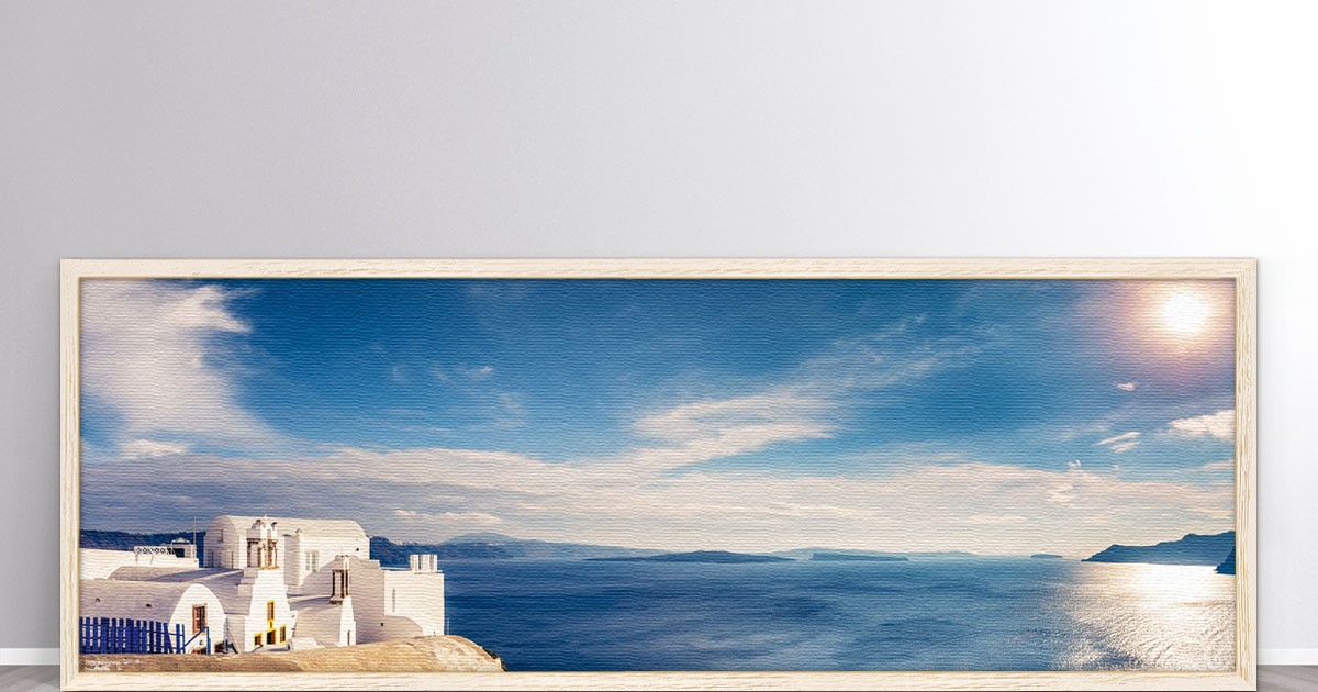 ΣΑΝΤΟΡΙΝΗ - ΠΑΝΟΡΑΜΙΚΗ ΘΕΑ - ΠΙΝΑΚΑΣ ΚΑΜΒΑΣ