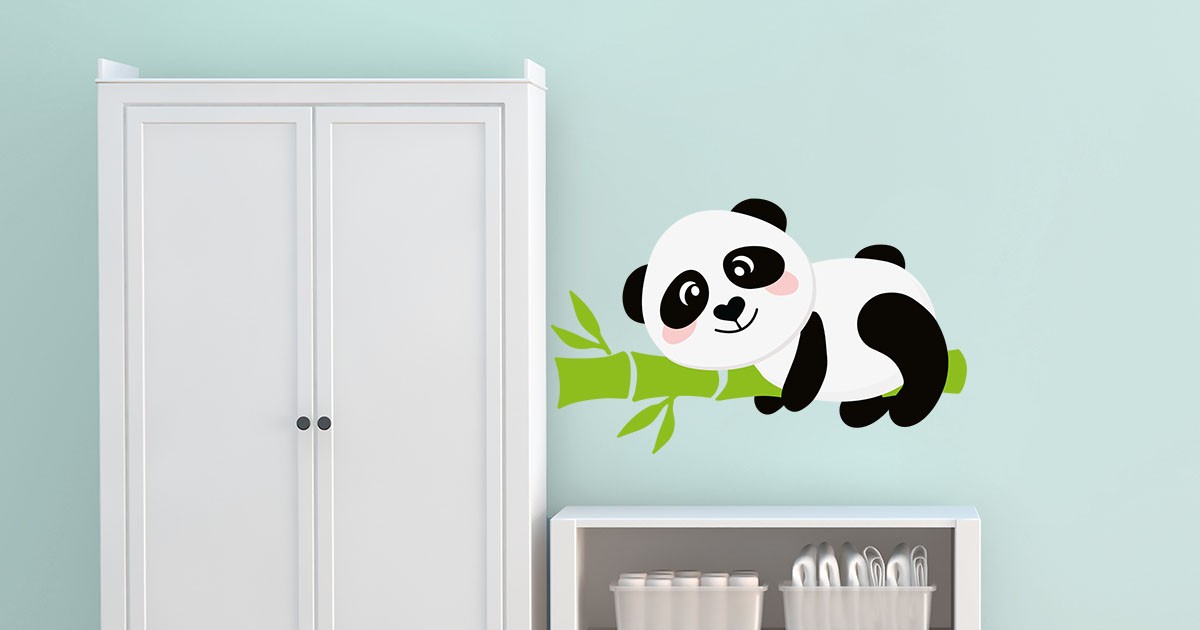 ΑΡΚΟΥΔΑΚΙ PANDA - ΑΥΤΟΚΟΛΛΗΤΟ ΤΟΙΧΟΥ