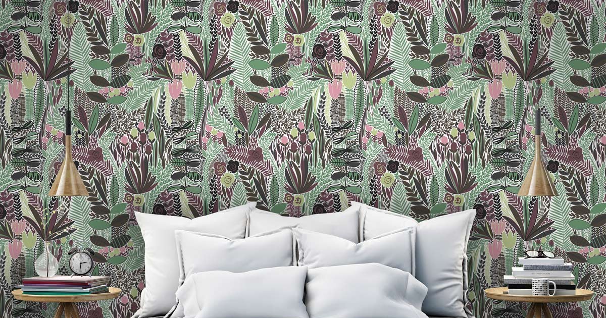 ΤΡΟΠΙΚΟ ΠΡΑΣΙΝΟ ΛΙΒΑΔΙ - ΤΑΠΕΤΣΑΡΙΑ PATTERN